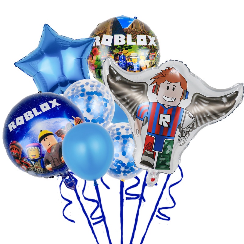 [SG] Minecraft / Roblox Theme Foil Balloon birthday decoration set ...