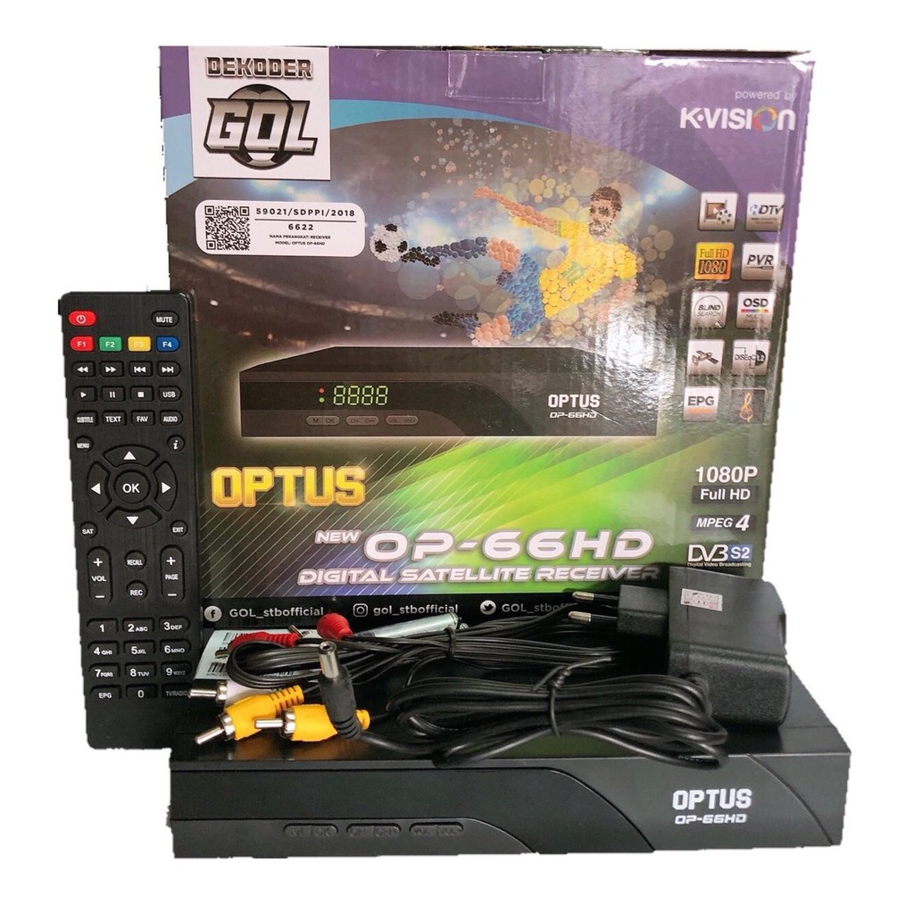 [Aktivasi sblm pos] Optus OP-66HD Receiver Kvision Garmedia | Shopee ...