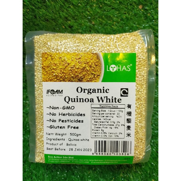 Lohas Organic Quinoa White,500g(Exp:28/01/2026) | Shopee Singapore