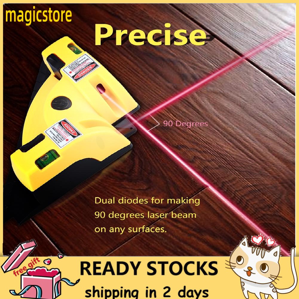 [Ready Stock]Right Angle 90 Degree Vertical Horizontal Line Laser Level ...