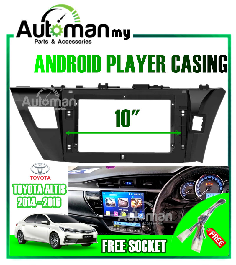 Toyota Corolla Altis 2014 - 2019 Dashboard Audio Android Player Radio ...