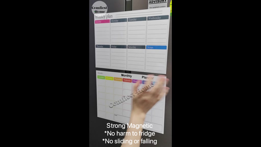 [SG Stock]Fridge Magnetic Whiteboard A3 Size Board Calendar Planner ...