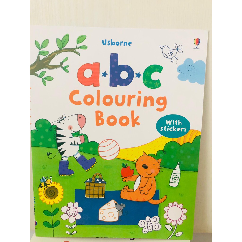 [SG] USBORNE Sticker & Colouring Book Educational Activity Books ...