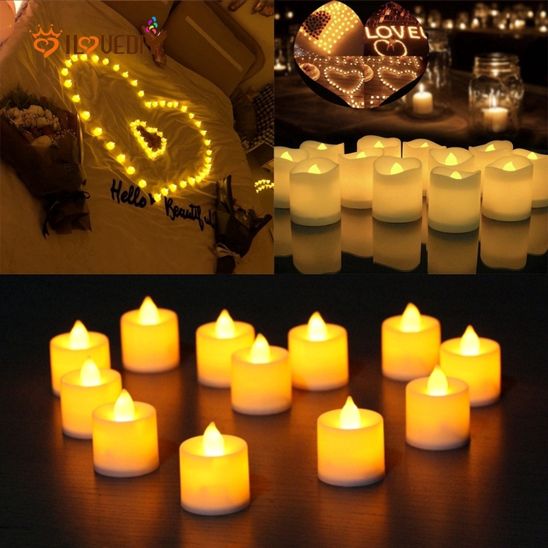 Creative LED Candle / Flameless Flickering smokeless Candle Lamp ...