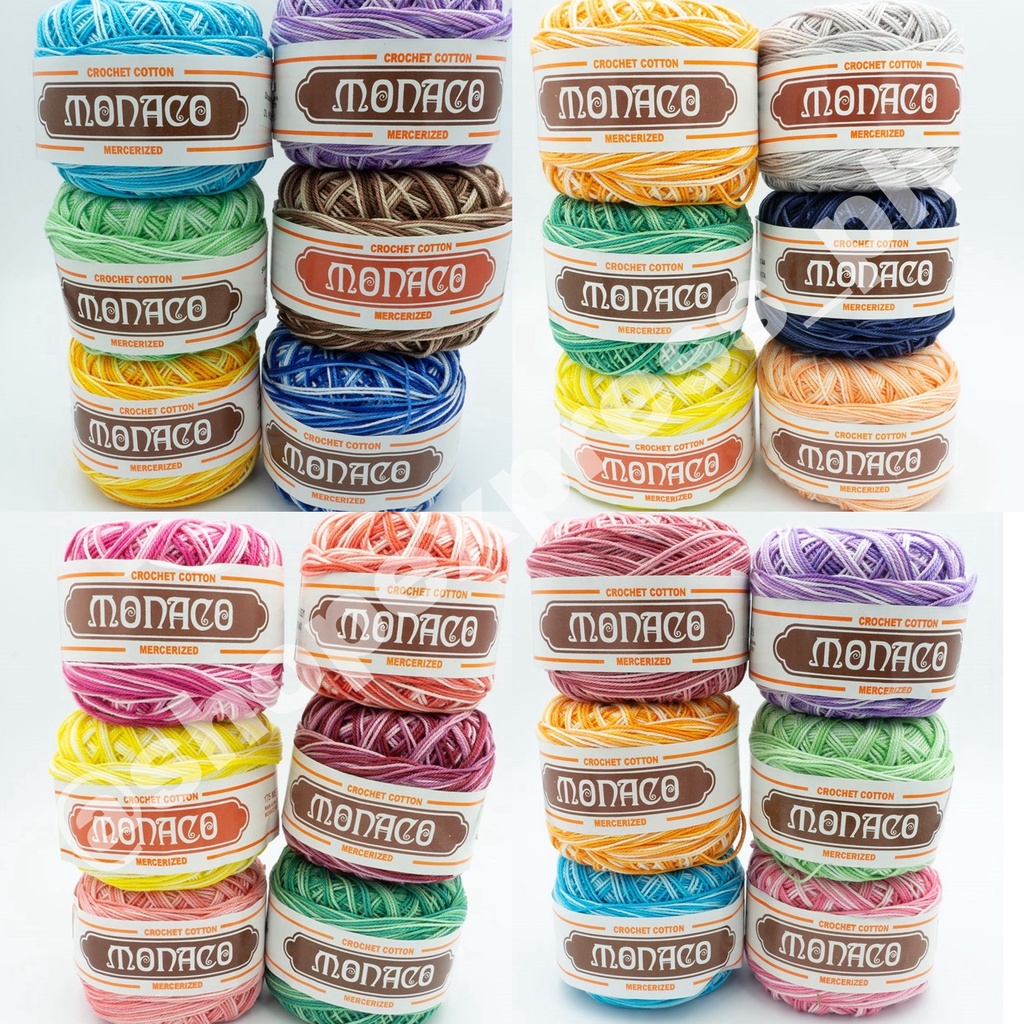 Monaco Monochromatic Two Toned Crochet Thread (per ball) | Shopee Singapore
