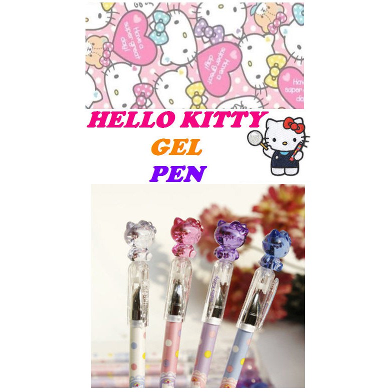 HELLO KITTY GEL PEN*ORIGINAL*SANRIO*CUTE*FANCY*STATIONERY*PENCIL ...