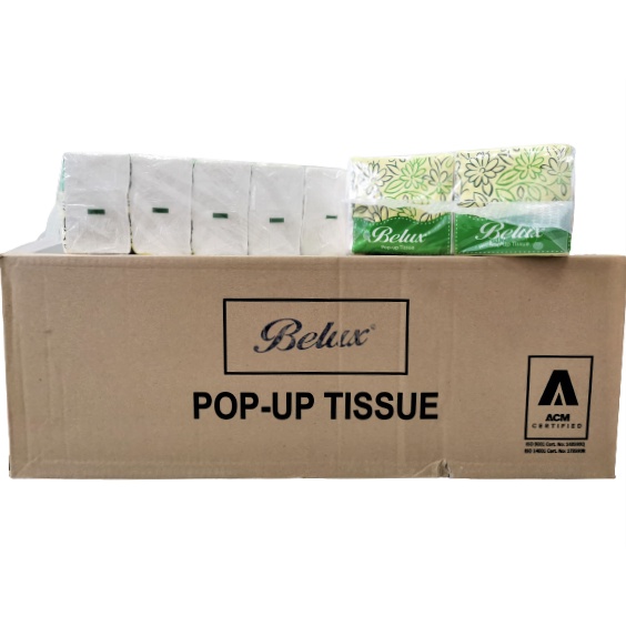 Belux Pop-Up Facial Tissue (2 PLY x 200's x 60 Pkts) / Soft Tissue ...