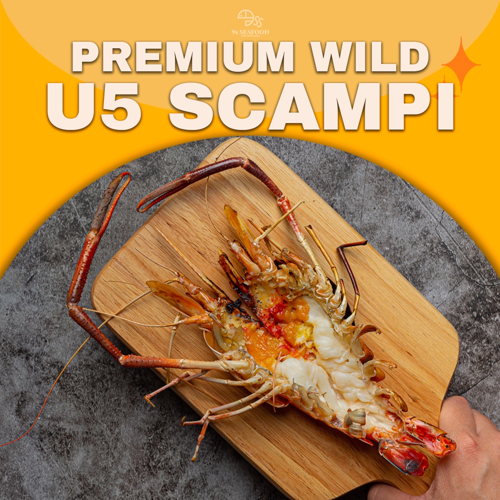 9s Seafood U5 Scampi (Large River Prawns) 大头虾 | Shopee Singapore