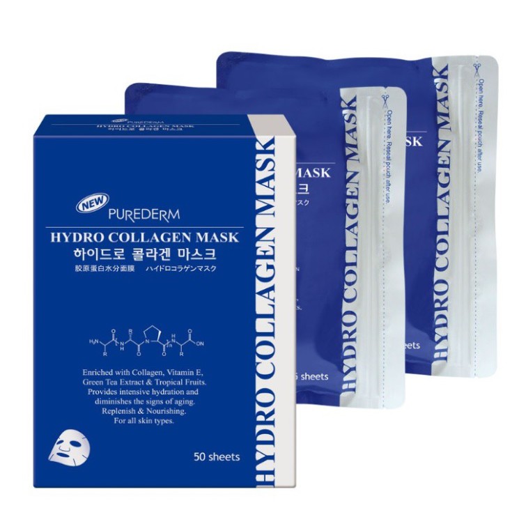 Korea PUREDERM Collagen Hydrating Mask 25pcs/Pack | Shopee Singapore
