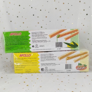 Apollo Stick Pandan/Peanut/Blueberry Wafers/Apollo Banut/Peanut/Blueberry Wafer Roll 11g x 30 ...