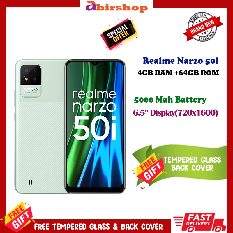 Realme narzo 50i 4GB+64GB Smartphone Global Version | Free Shipping | 2 Year Singapore Warranty ...