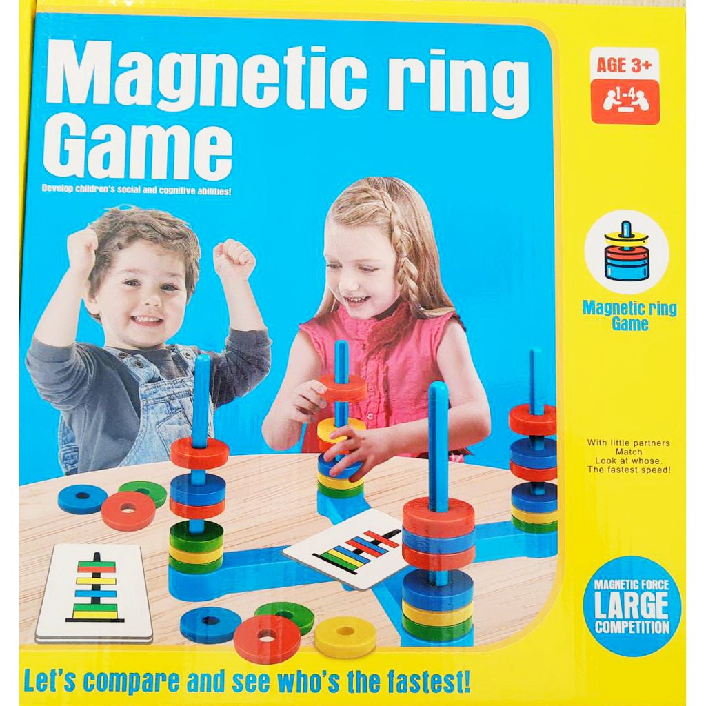 Magnetic Ring Loop Sorting Game Brain Teasers Quick Daily | Shopee ...
