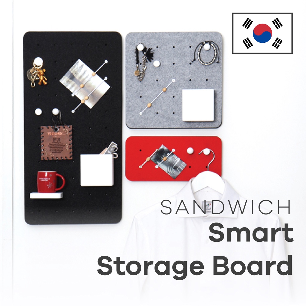 Lovehouse Sandwich Smart Storage Board Wall Art Hanging | Shopee Singapore