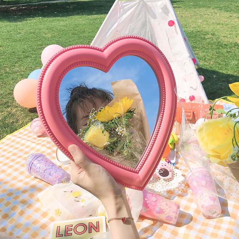 Korean Love Mirror Aesthetic | Korean Aesthetic Love Mirror Large Size ...