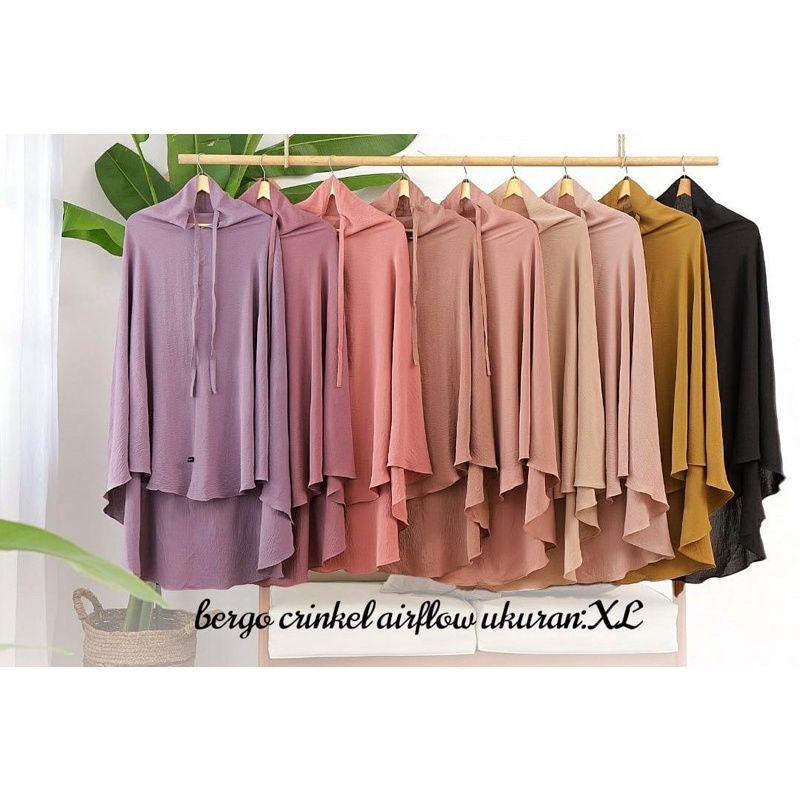 Bergo MARYAM CRINKLE SIZE XL | Shopee Singapore