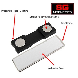 [SG STOCK] Magnet Badge with Adhesive Tape - No Pin Strong Magnetic ...