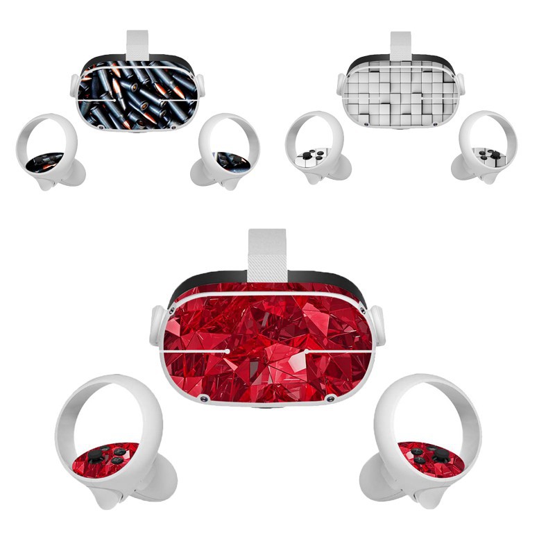 Color1-20 Decal Sticker For Oculus Quest 2 VR Headset Controller Skin ...