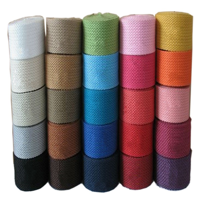 DIY Cloth art Bag Accessories 25mm Wide Pure color Polyester Cotton ...