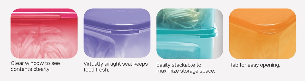 Tupperware Modular Mates Mini Rectangular II (2 units) Container Food ...