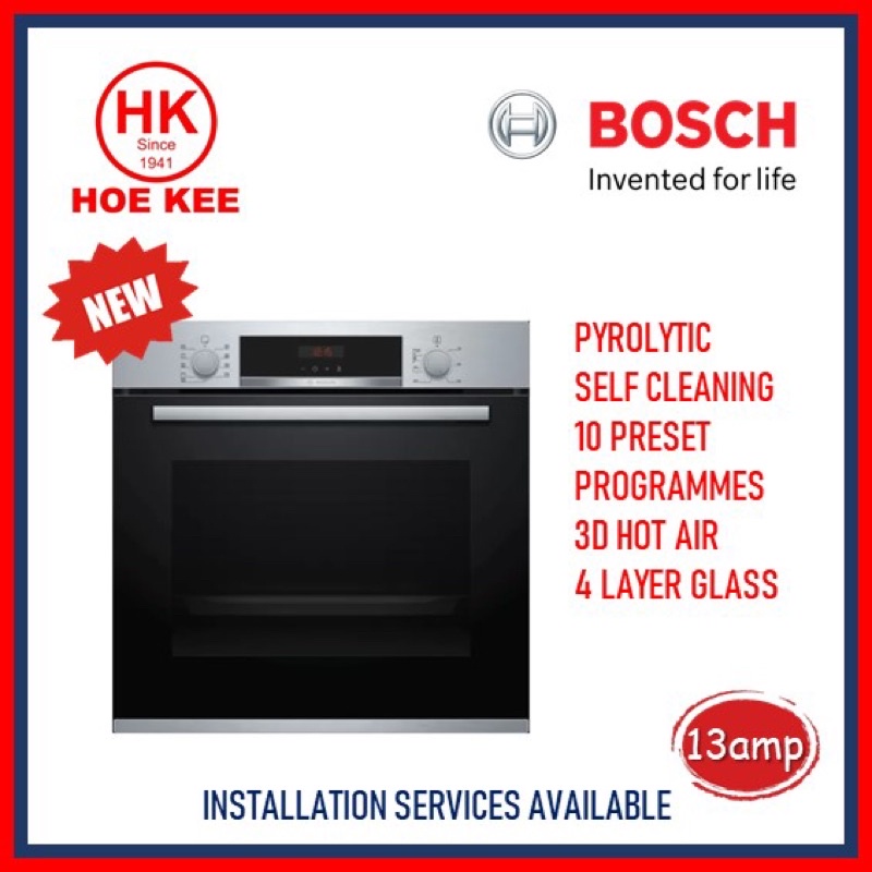 Bosch HBS573BS0B Built-in Oven Stainless steel | Shopee Singapore