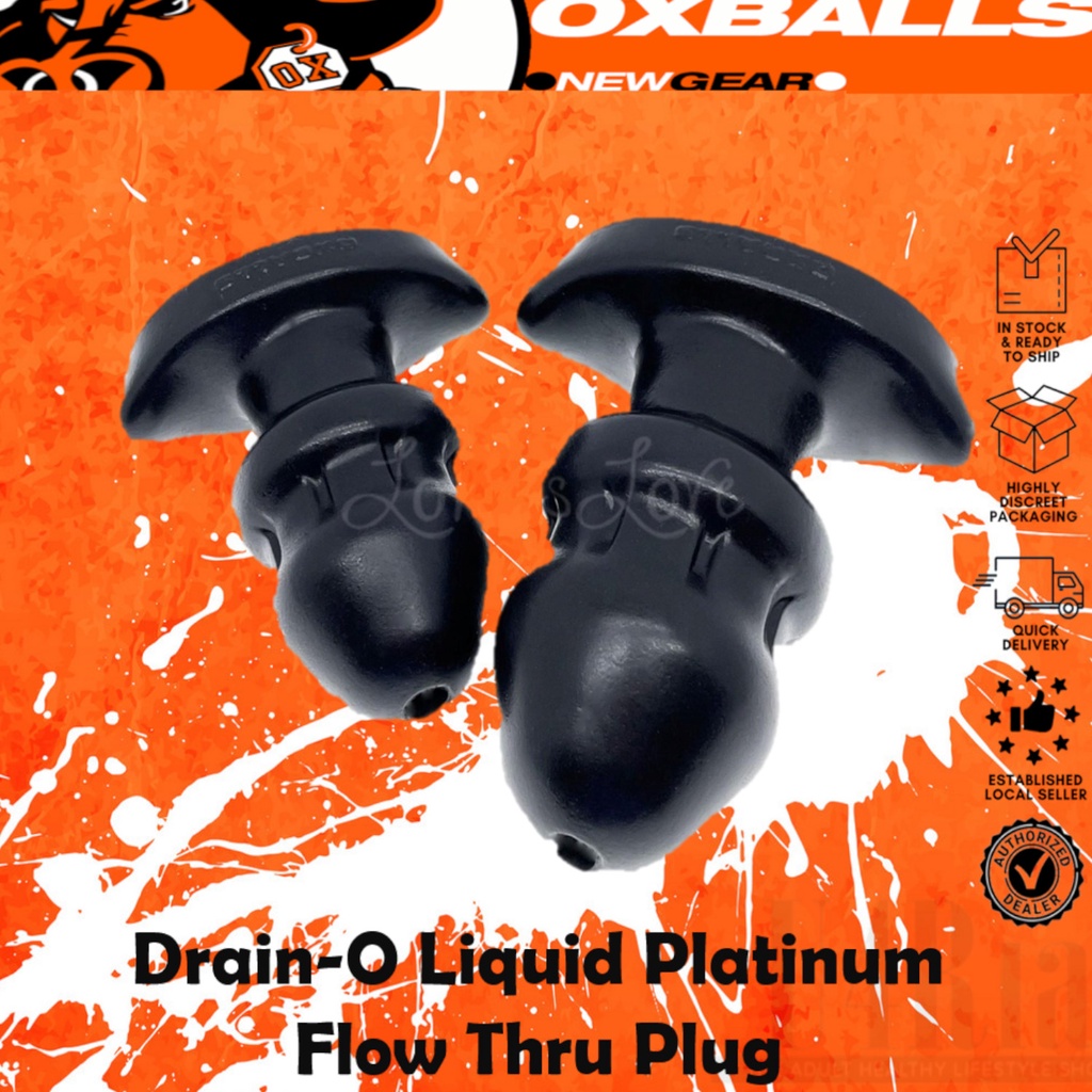 Oxballs Drain-O Liquid Platinum Silicone Flow-Thru Plug Small or Large ...