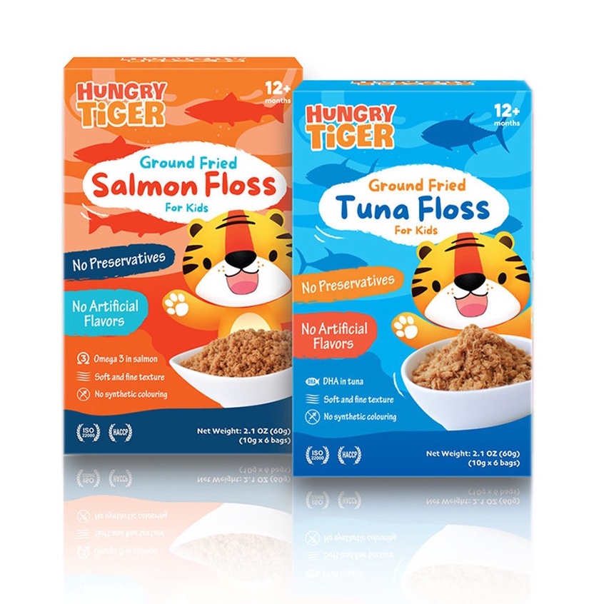 [Hungry Tiger] Premium Ground Salmon/Tuna Floss for Kids 12M+ - ISO ...