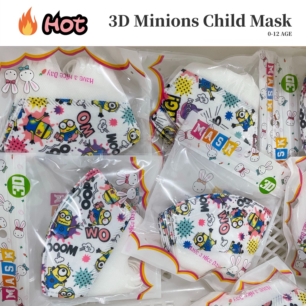 50pcs 3d New Cartoon Mask Baby Mask Kids Mask 3d Cartoon Mask StellaLou ...
