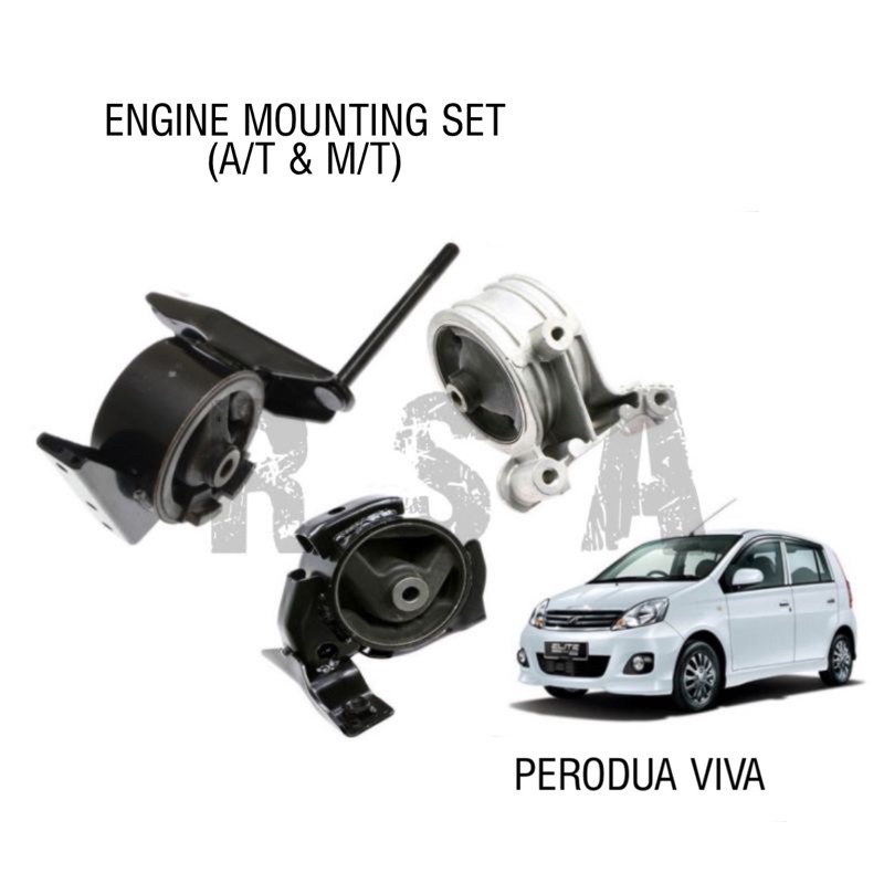 PERODUA VIVA ENGINE MOUNTING SET (AUTO/MANUAL) | Shopee Singapore