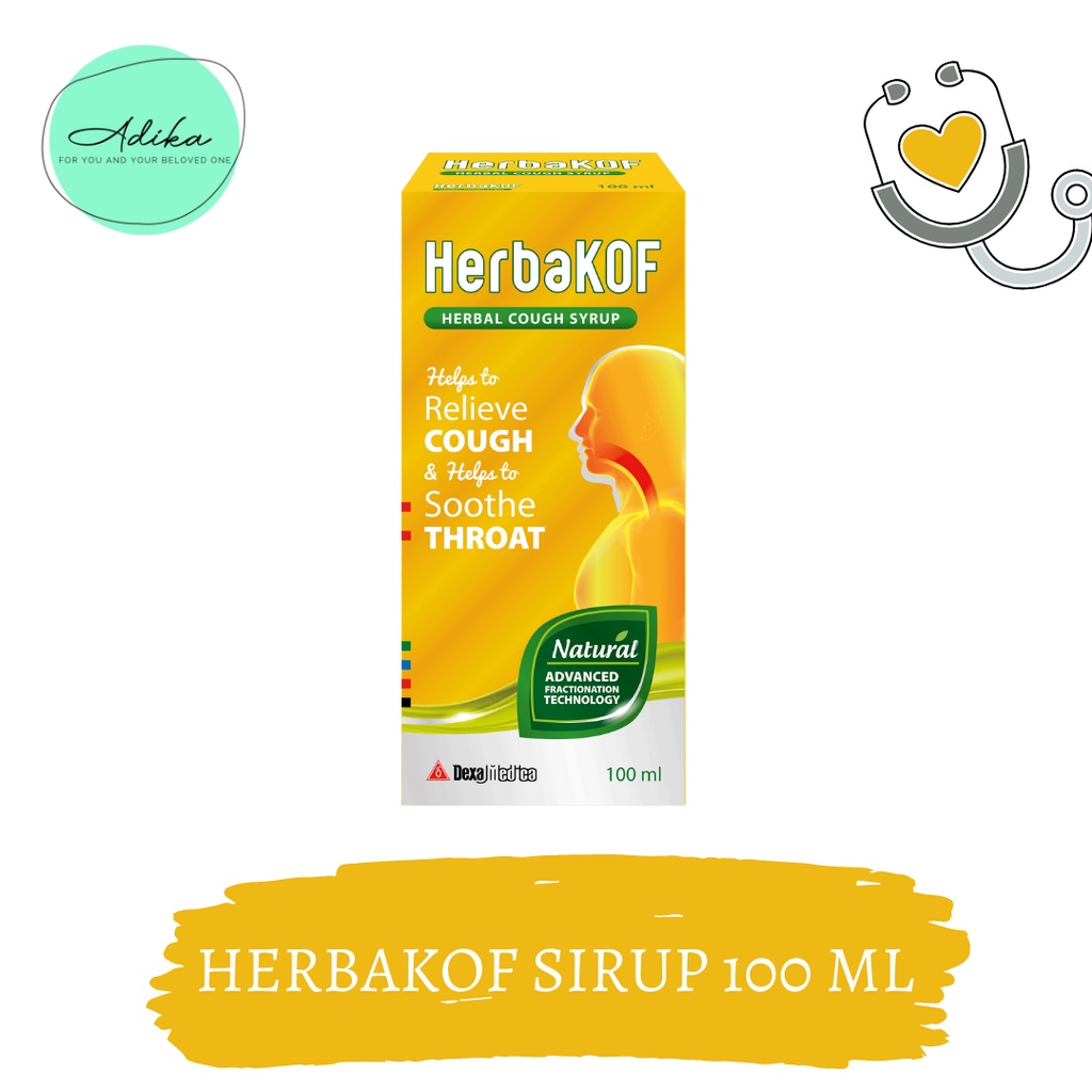 Herbakof Herbal Cough Syrup 100 ML | Shopee Singapore
