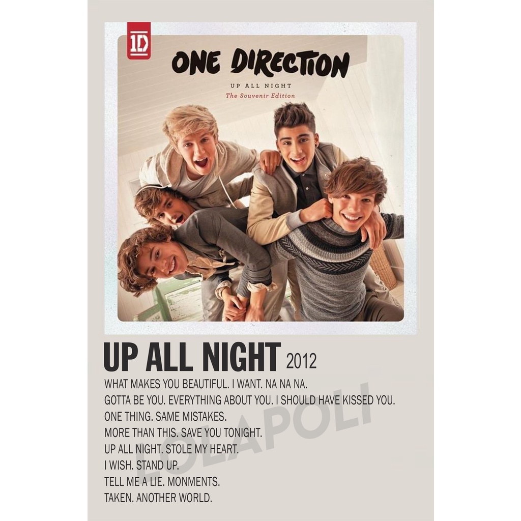 One Direction Up All Night Album Cover ONE DIRECTION Signed