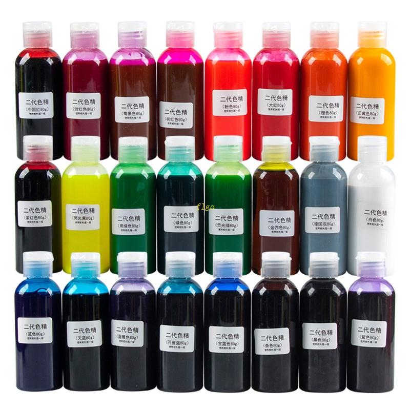 flgo Large Bottle 80g Resin Pigment Kit Epoxy Resin Coloring Dye ...