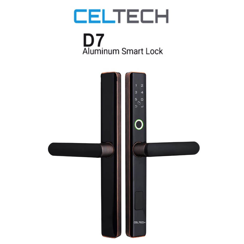 Celtech D7 Aluminium Smart Lock Strong & Sturdy Handle With Fingerprint ...