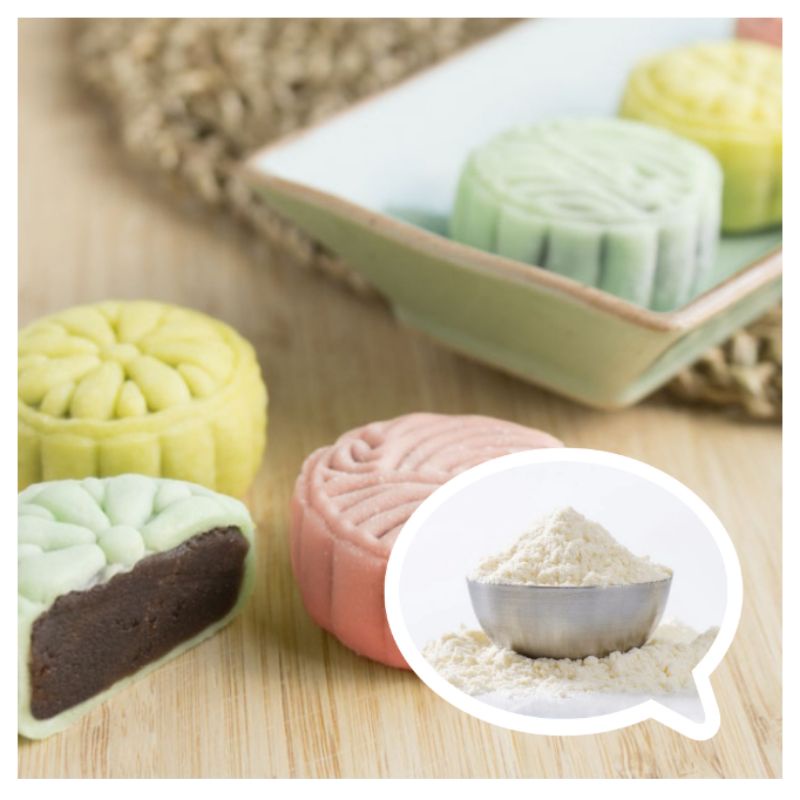 Koh Fun 100% / 纯香港糕粉 冰皮月饼 / cooked glutinous rice flour 100gm / ship ...