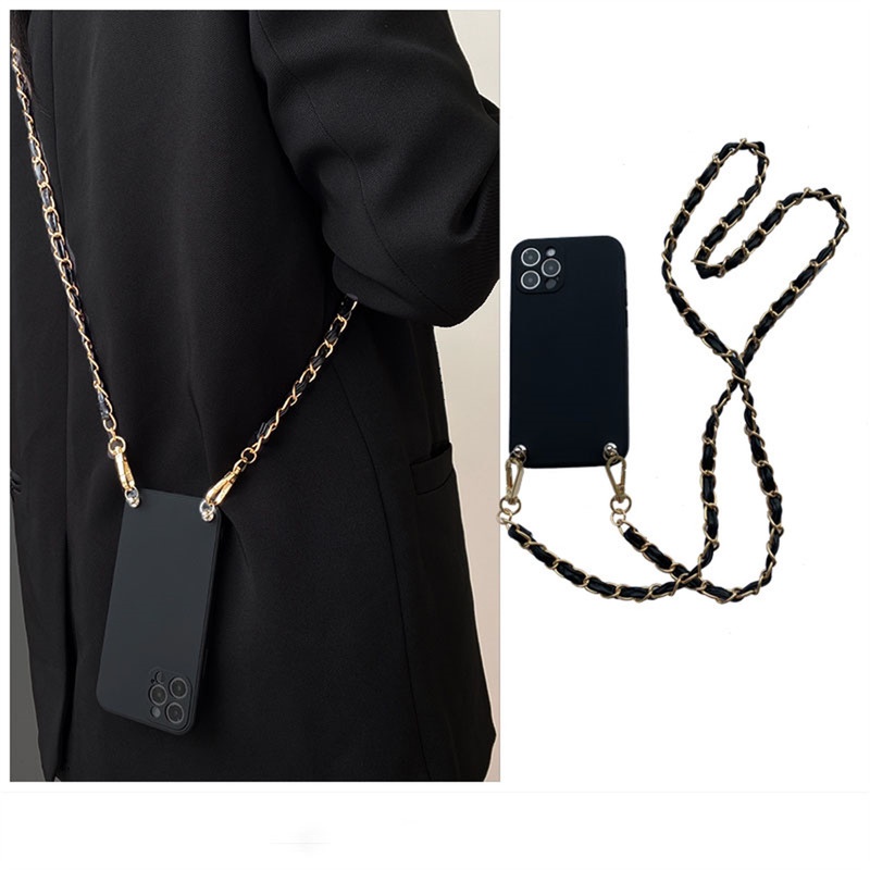 For iPhone 17 16 15 14 13 Pro max Luxury Crossbody Lanyard Necklace ...