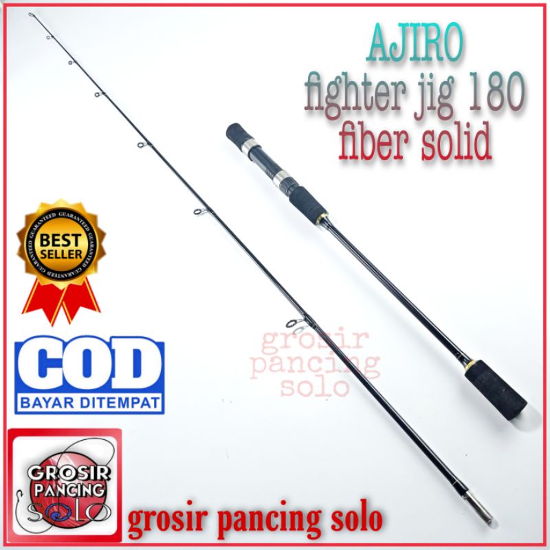 Strong Rigid Sea jigging Fishing Rod full Color Variations solid fiber ...