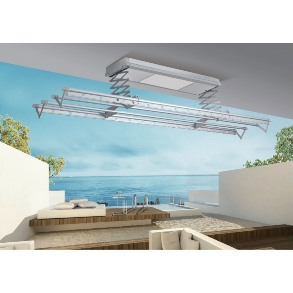 Auto Laundry Rack System w LED Light - FREE INSTALLATION and 7 YEARS ...