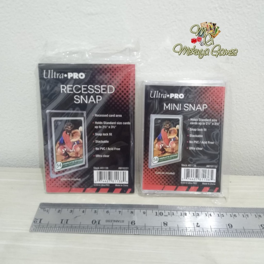Ultra Pro Snap Card Holder Recessed Mini 63.5x88.9mm TCG Sport K-Pop ...