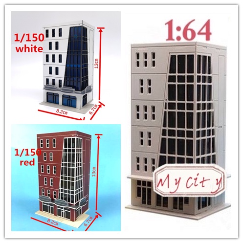 1/150 1/64 N-class train sand table landscape DIY assembly model office ...