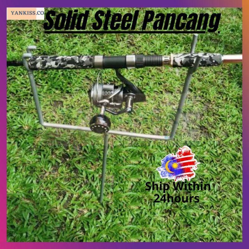 Besi Solid Steel Pancang Besi Pancing Iron Rod Stand Fishing Pond ...
