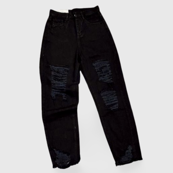 Beautiful ripped black baggy jeans SML [Real Video taken by the shop ...