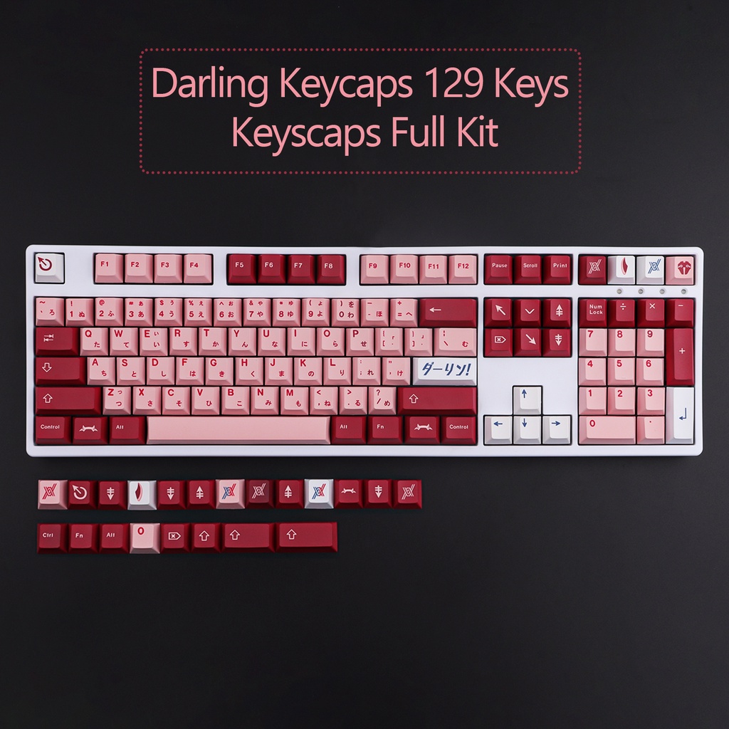 GMK Darling keycaps, 129 Keys keycaps Cherry Profile DYE-SUB ...
