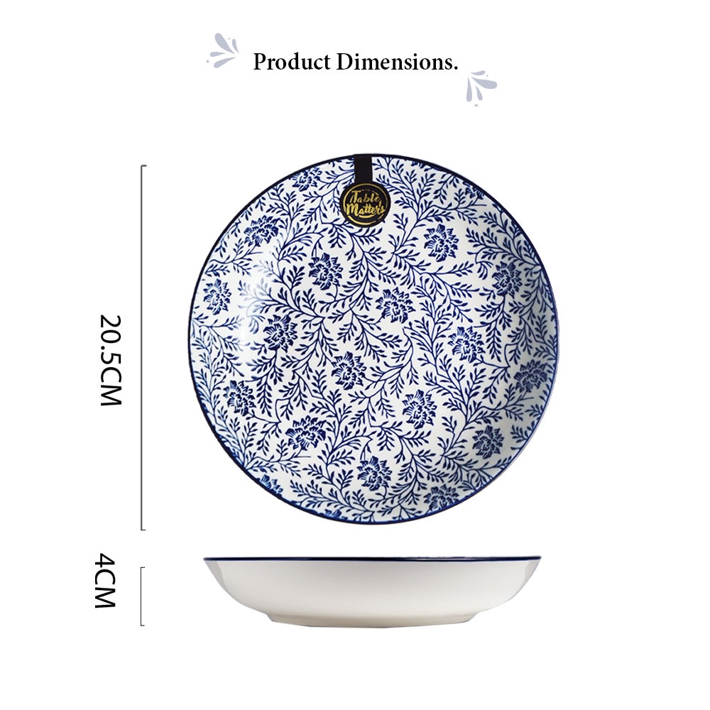 Table Matters - Floral Blue Collection [Plates | Bowls | Saucer ...