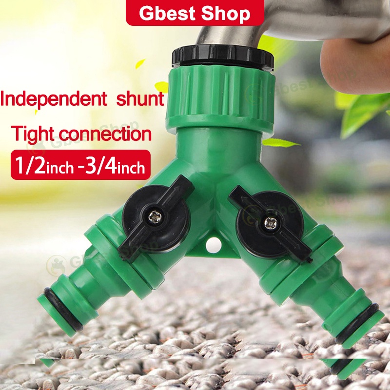 2 Way Connector Y Shape Water Pipe Hose Pipe Splitter Garden ...