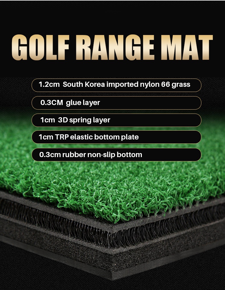 PGM Professional 1.5m golf driving range mat golf swing teaching ...