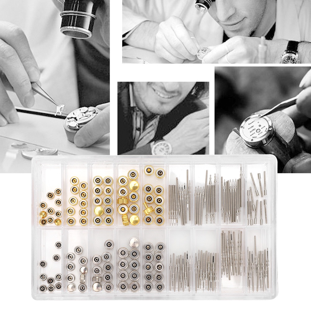 Quality Stainless Steel Watch Stem Extender+Crowns Repair Replacement ...