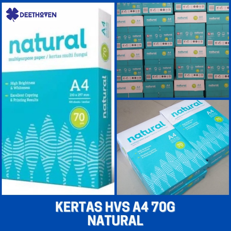 Natural HVS A4 70 GSM PAPER | Shopee Singapore