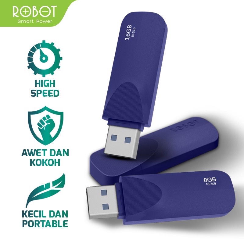 Robot RF508 / RF516 Flashdrive / Flashdisk 8GB, 16GB USB 3.0 High Speed ...