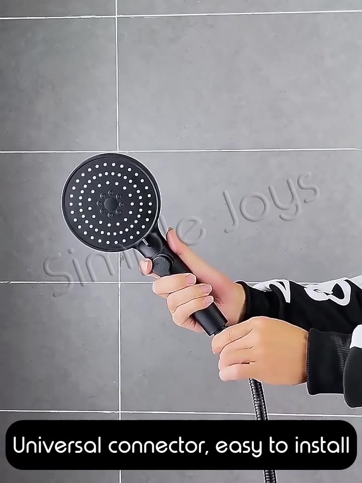 5-Mode Showerhead With Filter Stop Button Adjustable Water Pressure ...