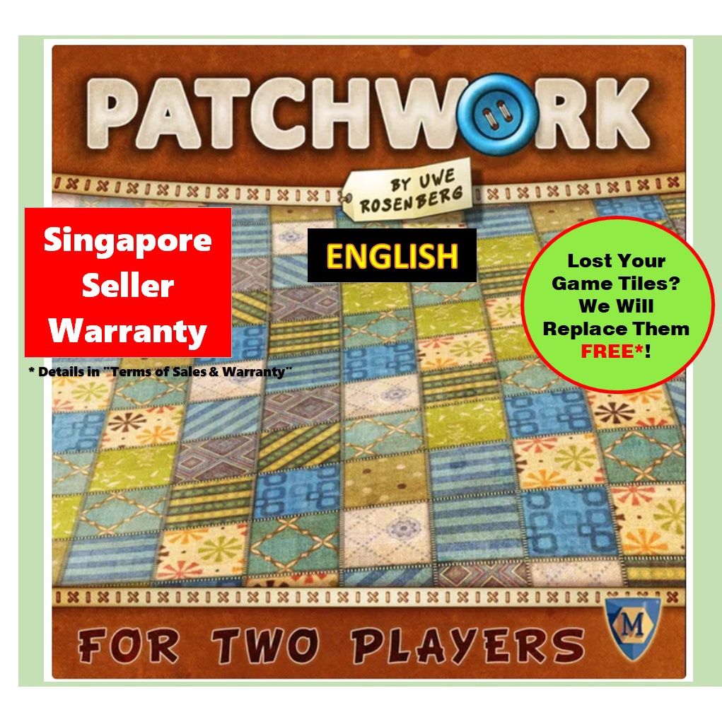 [SG Ready Stocks] Patchwork (Board Game) / 2-Player Board Game ...
