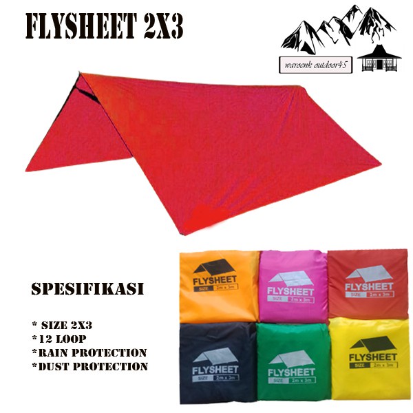 TENDA 2m x 3m bushcraft tent Flysheet / waterproof tent roof / tent ...